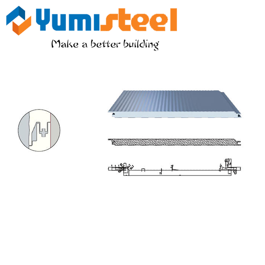 PU PIR Insulated Wall Sandwich Panels with Fire Resistance Panels - Buy ...