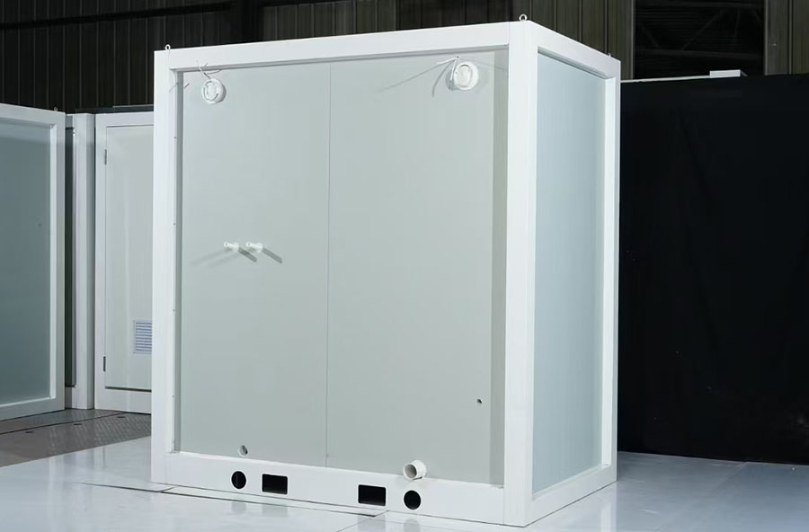 Portable Dual-Unit Toilet and Shower contianer house - Buy Dual toilet ...