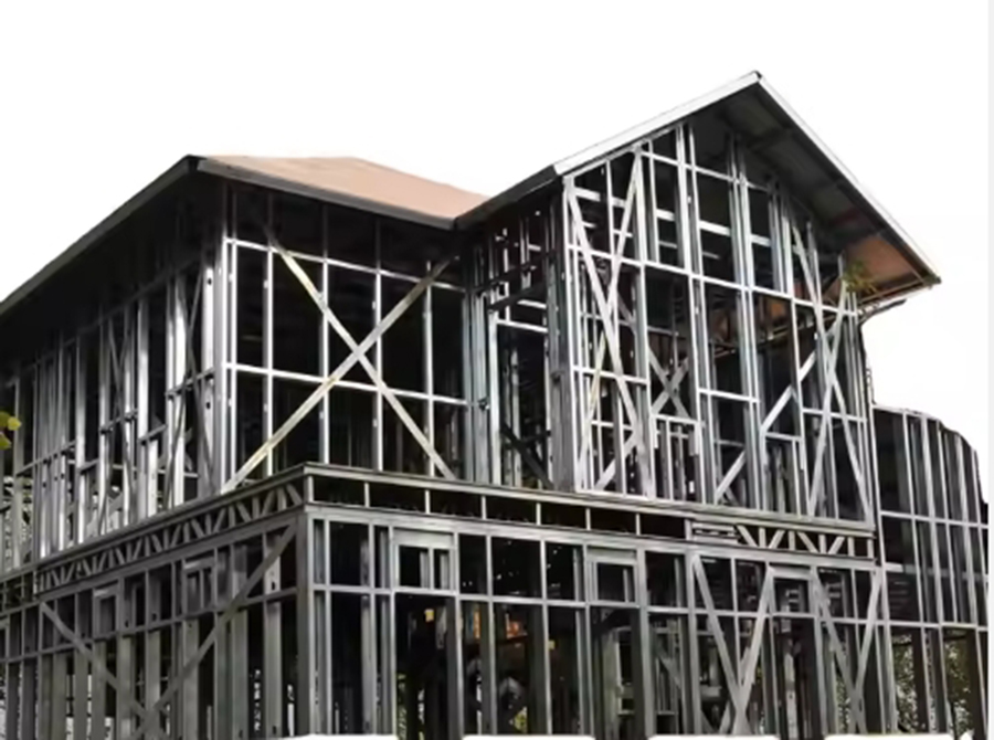 Triangle Steel Structure Light Steel Villa Prefabricated House - Buy ...