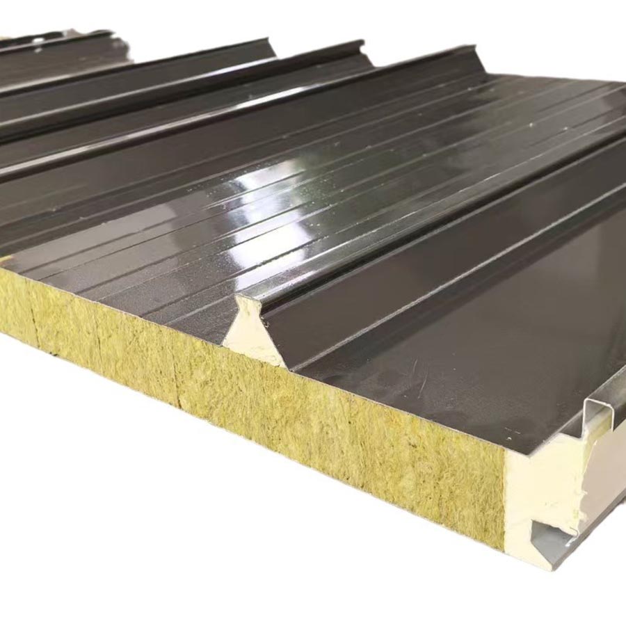 Standing Seam Rockwool Sandwich Panels Solar Mounting Photovoltaic ...