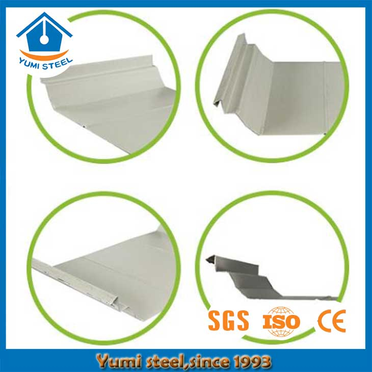 Trapezoidal Standing Seam Corrugated Steel Panels - Buy metal roof cost ...