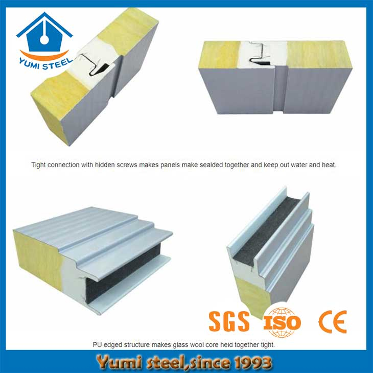 50mm A Grade Fireproof Glass Wool Wall Panels for Prefabricated ...